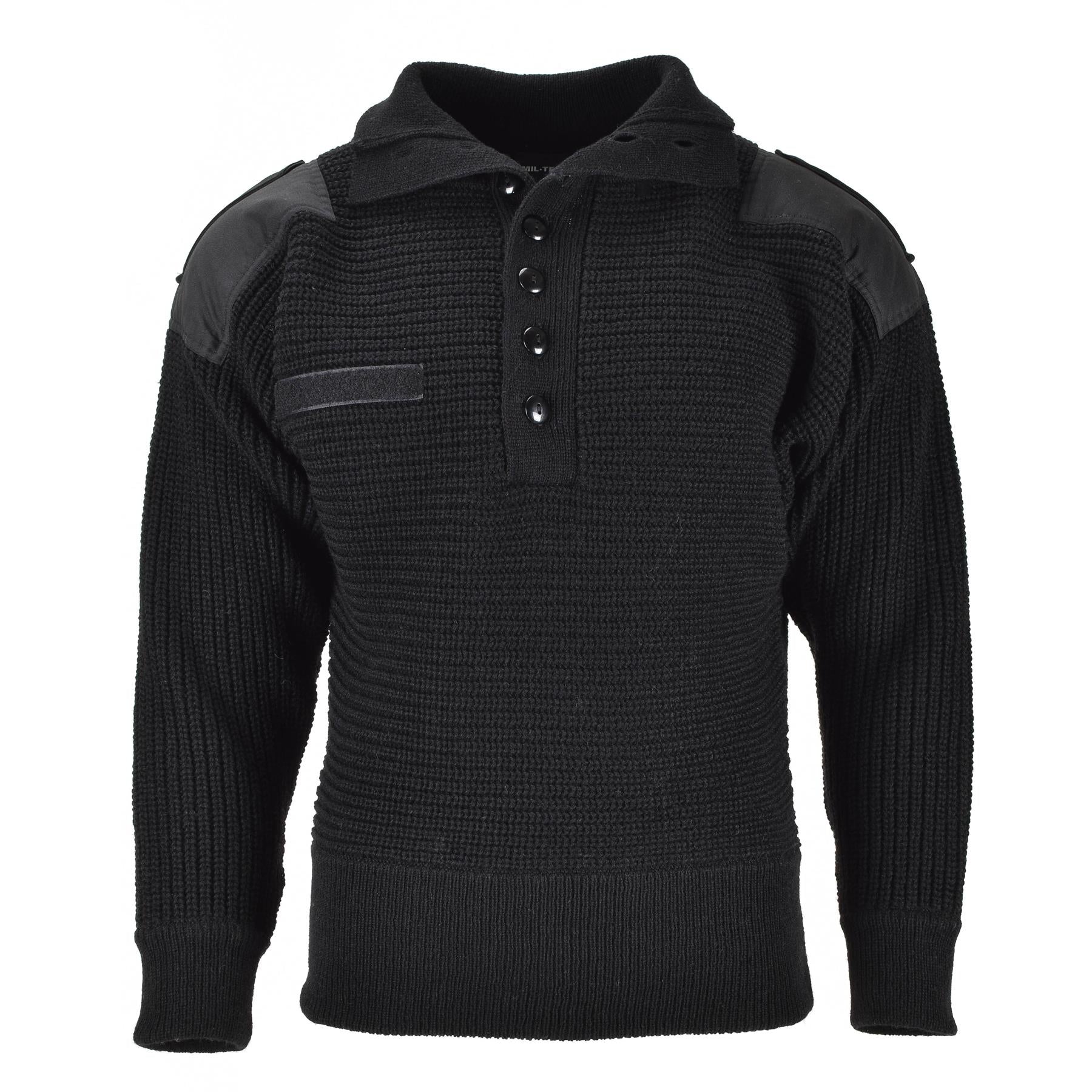 MIL-TEC Austrian Military Style Alpine Sweater Black - Militar.lt